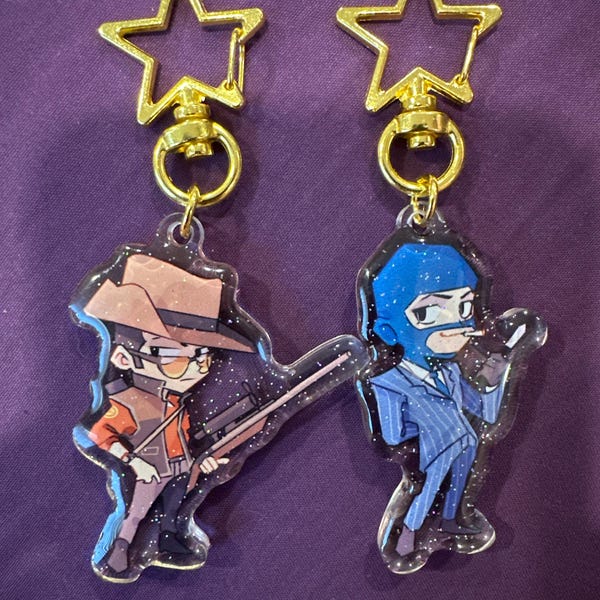FINAL SALE Team Fortress 2 TF2 Chibi Acrylic Charms/keychains - Etsy