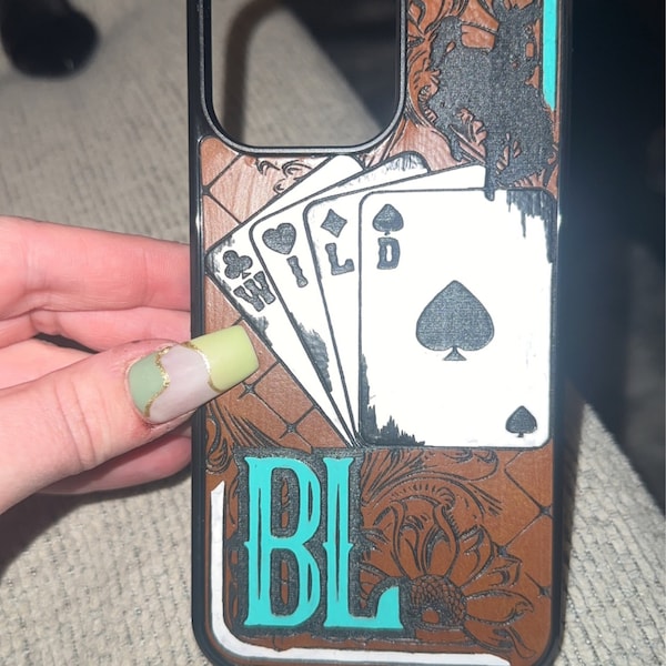 Western CUSTOM Painted Phone Case - Etsy
