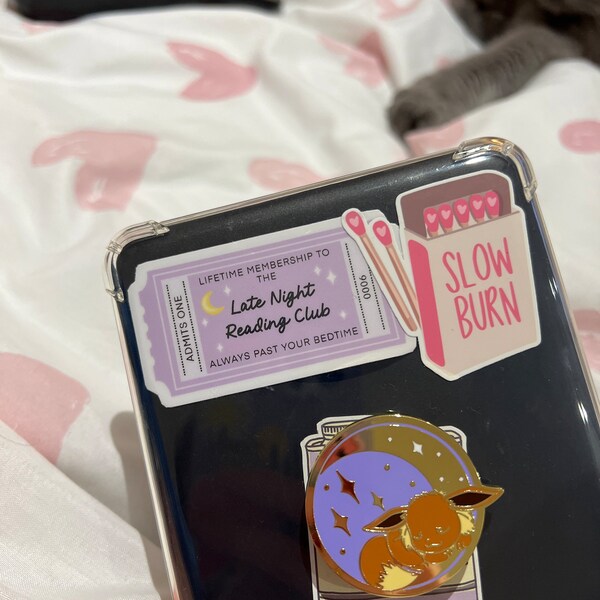 Late Night Reading Club Book Lover Reading Gift Admittance Ticket Matte ...