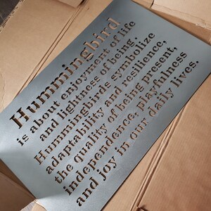 Custom Quote Metal Sign, Inspirational Personalized Sign, Steel Wall ...