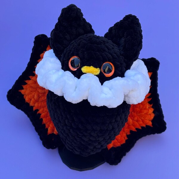 Dracula Bat Low-sew Crochet Pattern Halloween PDF English | Crochet ...