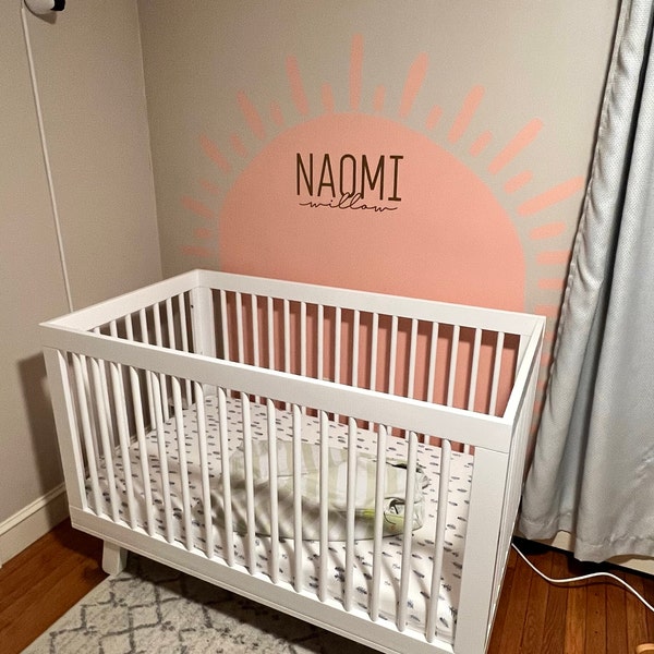 Personalized Name Wall Decal - Custom Wall Sticker, Nursery Name Sign ...