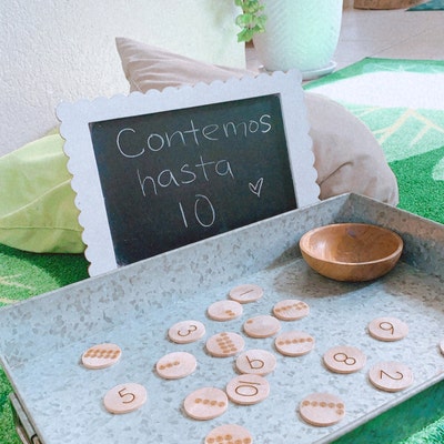 Number Match Educational Game / Wood Number Game / Learn to Count ...