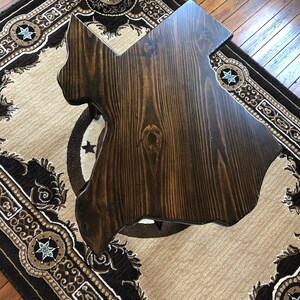 Rustic Texas Coffee Table. USA. Lone Star Flag Industrial America Table ...