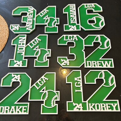 Varsity Number Graduation Gift, Senior Athlete Gift, Graduation Decor ...