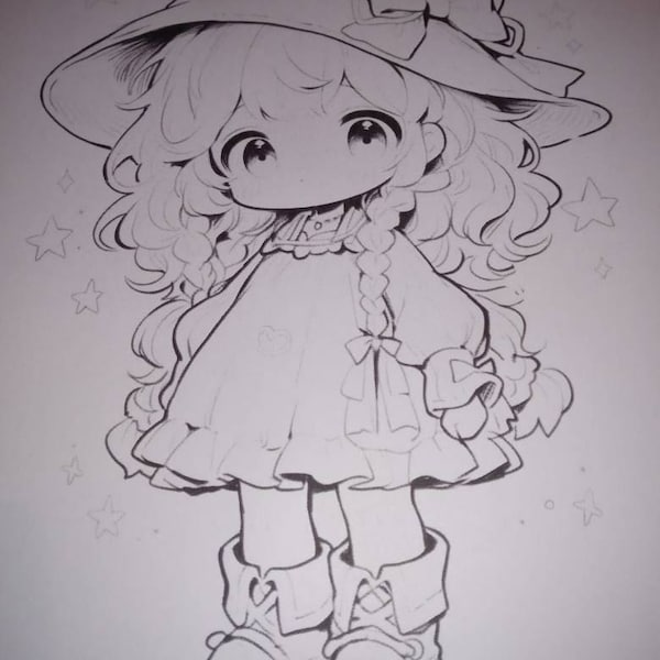 60 Kawaii Wonders Coloring Pages Book, Kids, Adults, Instant Download ...