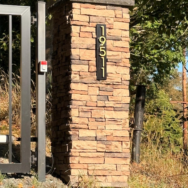 Circle Address WALL Plaque Sign, One Line Address Sign, Made in ...