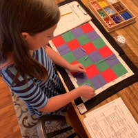 Montessori Math, Montessori 45-layout Mat, Montessori Golden Bead ...