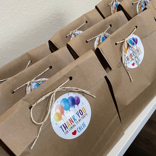 BOGO / Birthday Thank You Stickers / Birthday Stickers Personalized ...