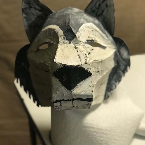 Canine/canid Low Poly Mask Pattern for Cardboard or EVA Foam - Etsy