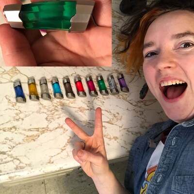 Purple Energem Dino Crystal Charge - Etsy UK