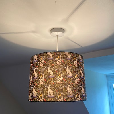Bespoke Timorous Beasties Thistle and Velvet Lampshades 30 - Etsy UK