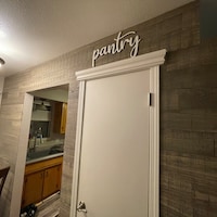 Wood Pantry Sign for Kitchen Wall Decor Large Script Kitchen Sign ...