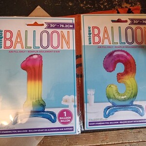 Jumbo Sized 34inch Age 18 Red Birthday Party Balloons. 18th Birthday ...
