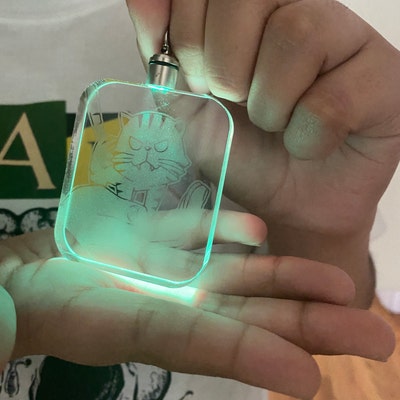 2B Nier Automata LED Light up Keychain Acrylic Signlamp Laser Engraved ...