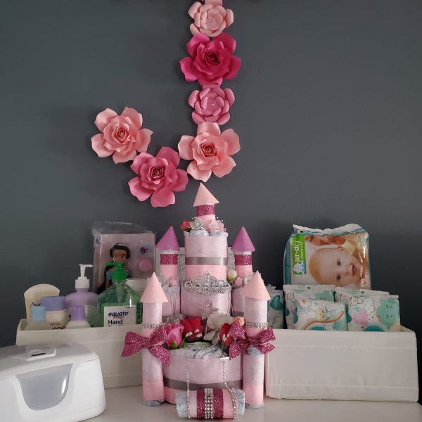 Royal Castle Diaper Cake Princess Prince Choose Your Own Colors Baby ...