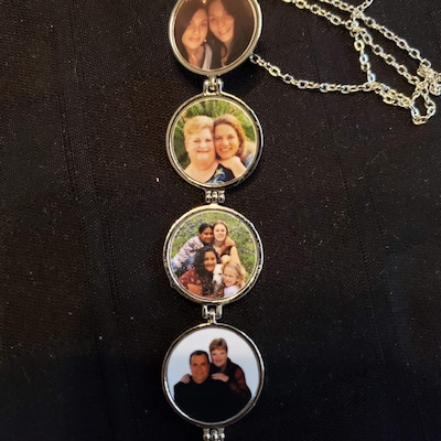 4 Photo Locket,family Locket,multi Photo Locket Necklace,four Photo ...