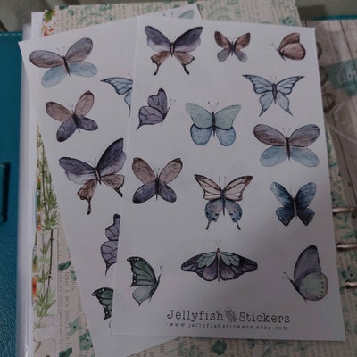 Eucalyptus and Cotton Sticker Set Floral Stickers Journal - Etsy