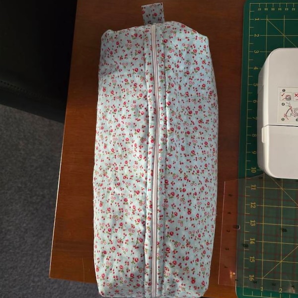 Vanity Bag PDF Sewing Pattern + Video Tutorial | 3 Sizes | Toiletry Bag PDF Patterns & Sewing ...