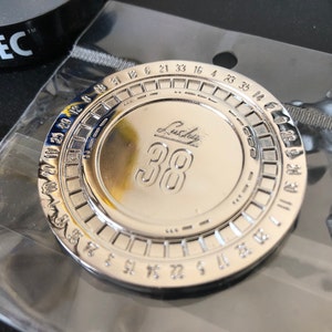 Fallout Platinum Poker Chip Lucky 38 - Etsy