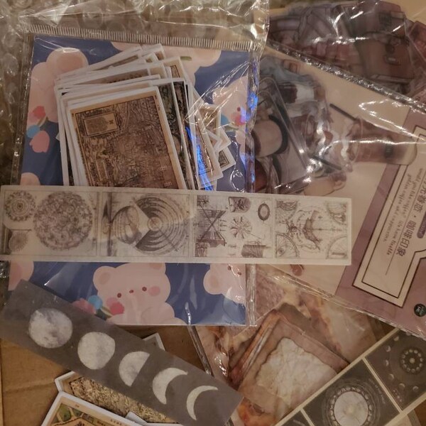 60 Pcs Airmail Sticker, Par Avion Stamp Sticker, Postal, Scrapbook ...