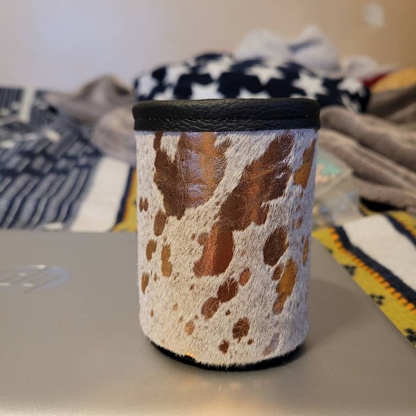 Bison Can Holder, Rugged Beer Gift, Manly Can Holder, Bison Hair on ...