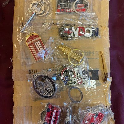 10 X Pieces British England London Key Rings Keychains Souvenirs ...