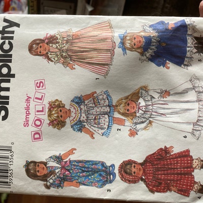 Uncut Simplicity Sewing Pattern 4719 Fashion Doll Clothes Sewing ...