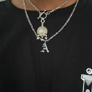 Obsidian Triple Layered Coin Necklace - Etsy