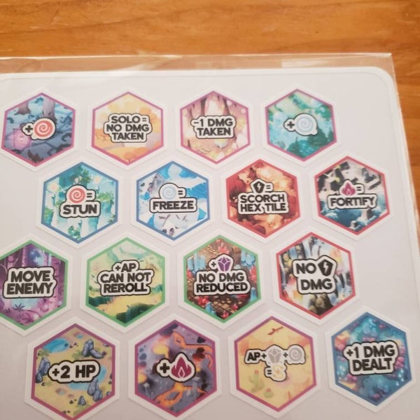 Casting Shadows Hex Tile Reference Stickers, KSE Ice Storm and Molten ...