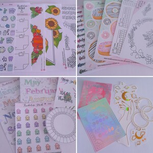 30 Day Mood Mandala Tracker Planner Sticker Bullet Journal - Etsy