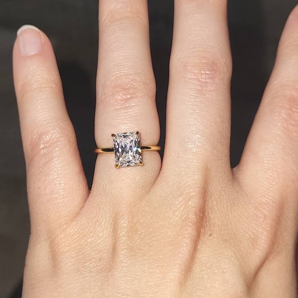 Vintage Inspired Engagement Ring Cathedral Setting Filigree Art Deco ...
