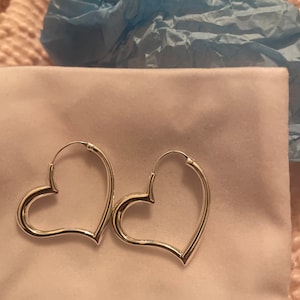 Hammered 925 Sterling Silver Hoop Earrings Concave Tapered Chic - Etsy