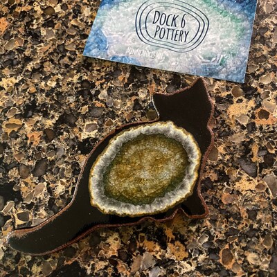 KITTY CAT GEODE Crackle Magnet: Custom Magnet Cat Magnet - Etsy