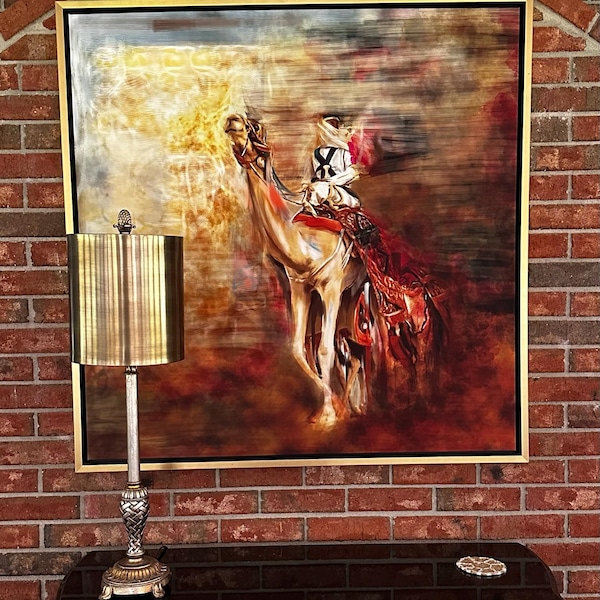 Prophet Muhammad Name Islamic Painting, Muhammad Attribute Nahi Wall ...