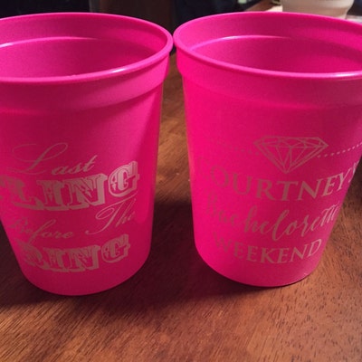 Personalized Custom Printed Stadium Cups Customizable Wedding - Etsy