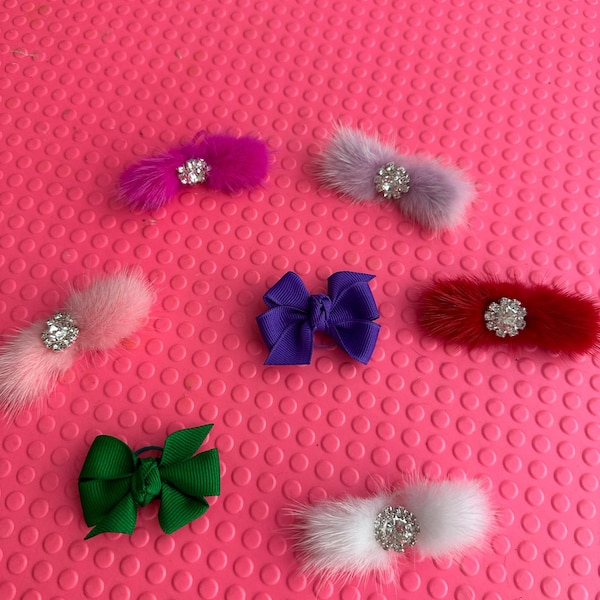 Dog Hair Bows, Pet Bows, Collar Hair Clips, Doggie Hair Bows, Pet Bows ...