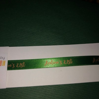 Birthday 10mm Personalised Printed Ribbon Birthday Gift Wrap Birthday ...