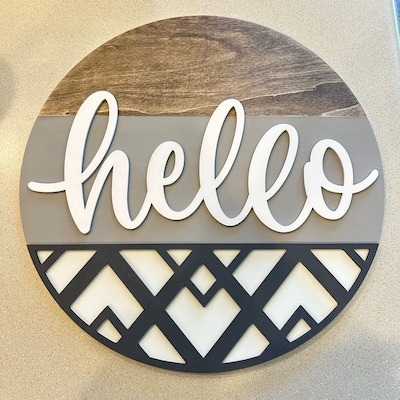 Daisy Hello Summer Door Hanger Svg Summer Welcome Sign Svg Daisy Svg ...