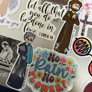 St. Bernadette Soubirous Sticker, Catholic Stickers, Saint Stickers ...