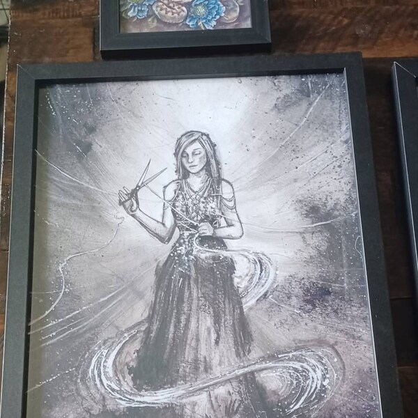 The Fates Art PRINT, Original Watercolor Illustration Artwork Greek ...