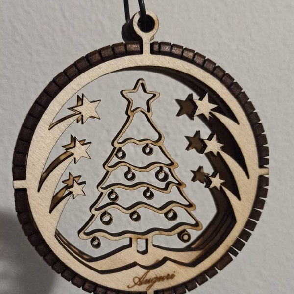 Layered Christmas Bauble Mini Bundle, Laser Cut Tree Ornament ...