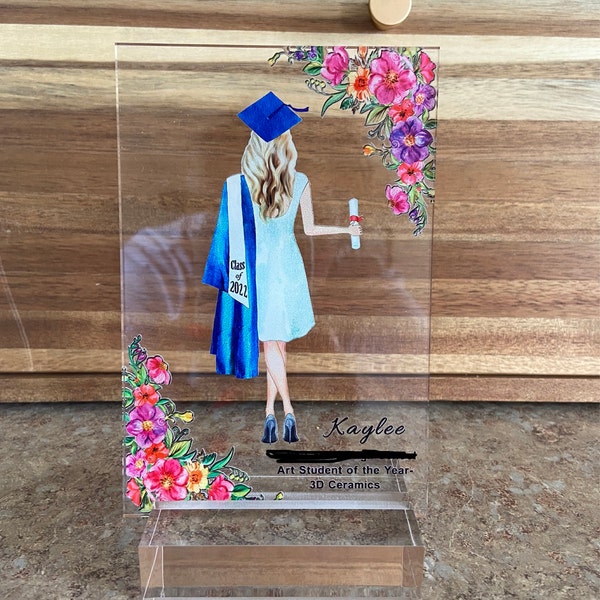 Custom Graduation Gift for Her ， Personalized Graduation Keepsake Print，personalized Gift， High ...