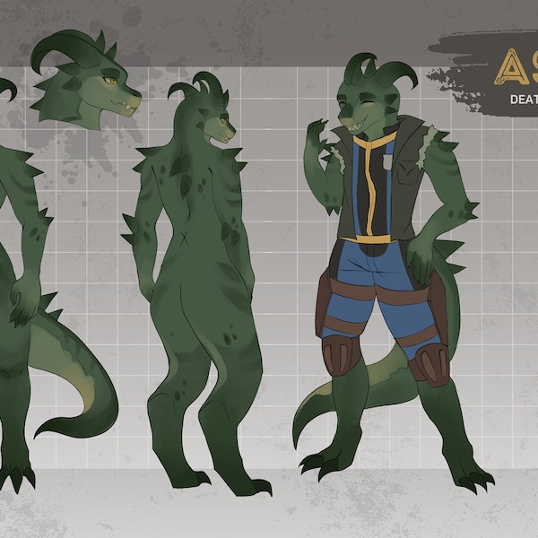 Furry OC Complex Reference Sheet || Furry Commissions - Etsy
