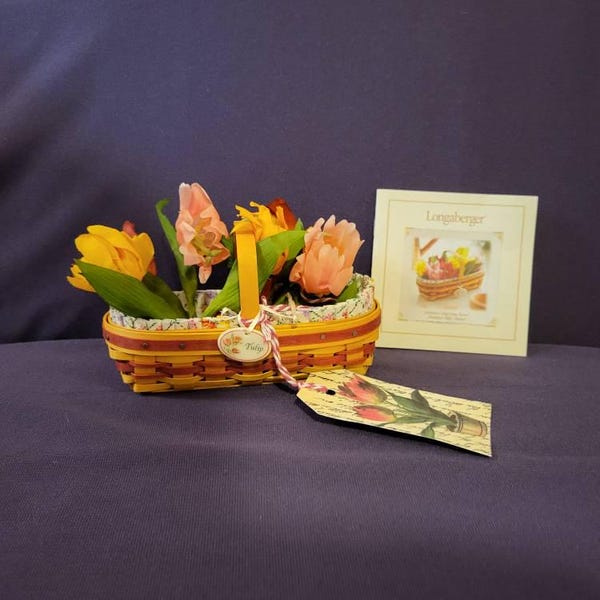 Longaberger Pen Pal Basket, 2 New Easter Tie Ons, & Retired Kathy Hatch ...