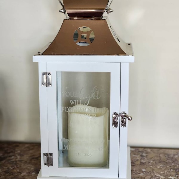 Personalized Memorial Lantern | in Memory of Lantern | in Memory ...