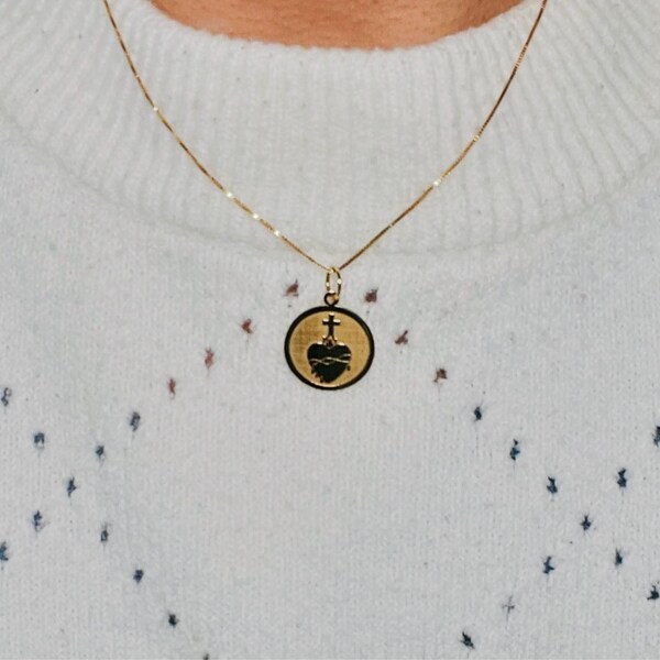 14k Solid Gold ASL Sign Language Necklace , I Love You ASL Sign ...