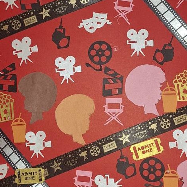 1-10 Yds,movie Film Ribbon,movie Ticket Ribbon,theater Ribbon,black ...