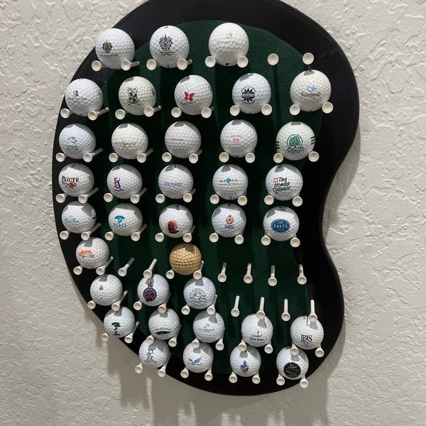 Putting Green Shaped Golf Ball Display - Etsy