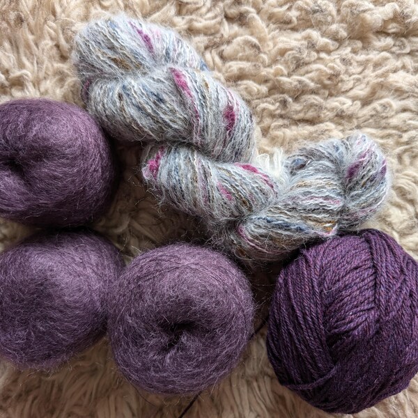 Ianthe-novelty Yarn 50gr/fiber Samples Scrapbooking, Weaving, Mixed ...